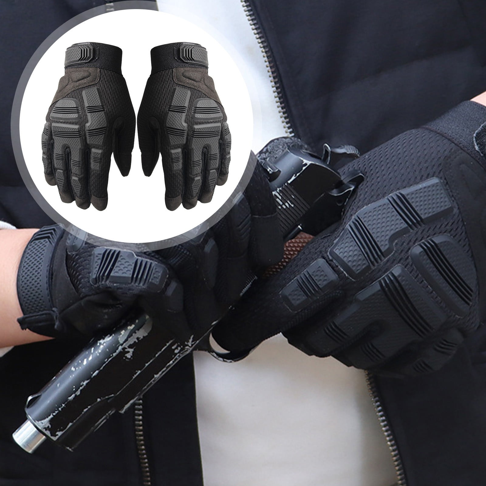 CHENjy Men’s Touchscreen Fitness Gloves Breathable Anti-Slip for ...