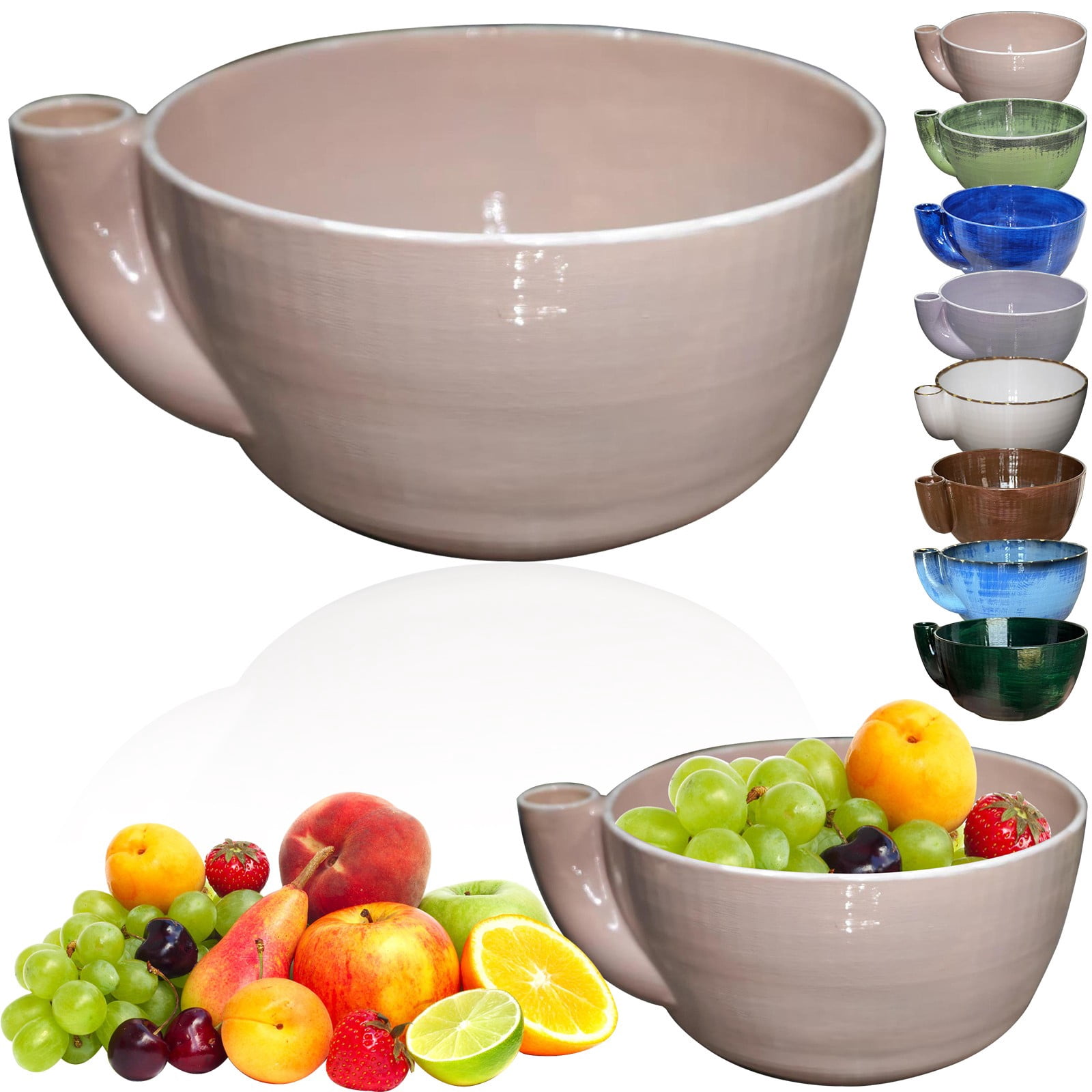 CHENjy Portable Berry Washer Bowl, Automatic Swirling Colander with ...