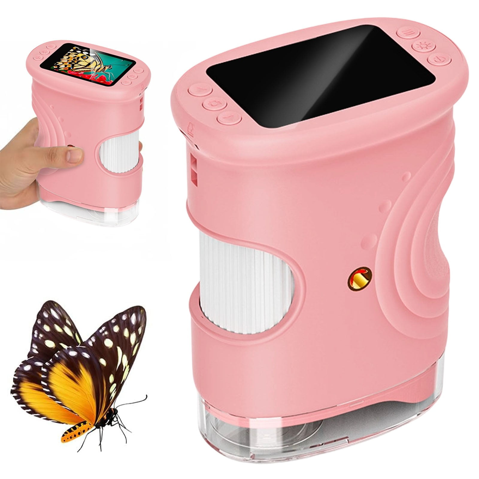 CHENjy Portable Digital Microscope, Magnification Handheld Science Kit ...