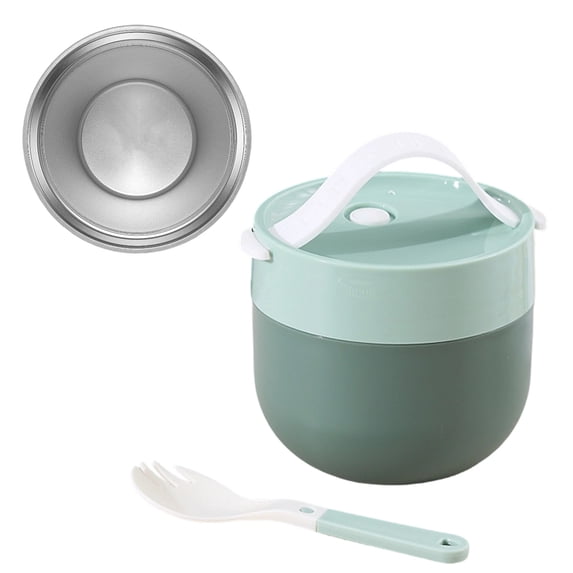 CHENjy Portable Lunch Box With Spoon Stainless Thermal Container Leak ...