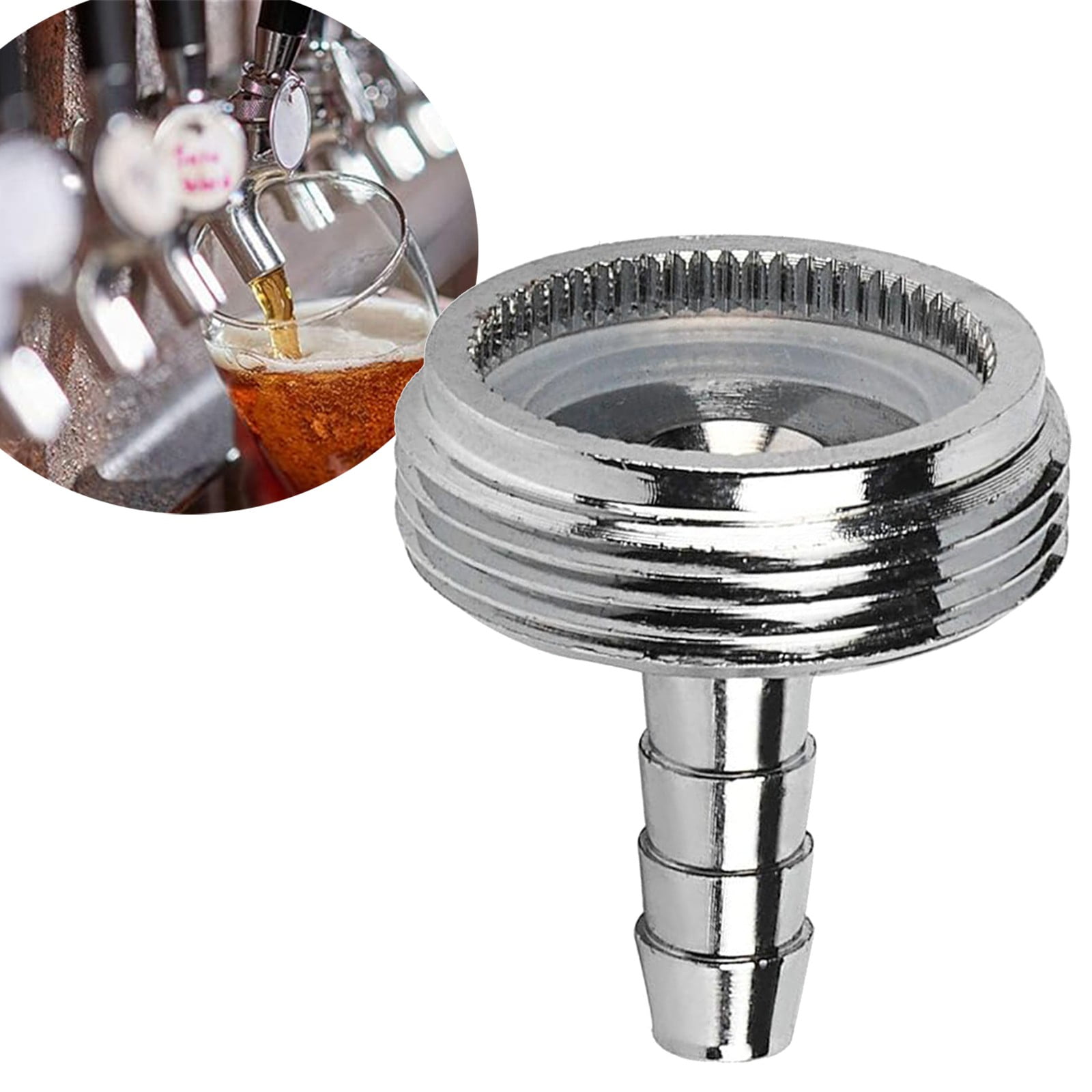 CHENjy Stainless Steel Beer Tap Faucet Adapter Kit - 1/4" Quick Connect ...