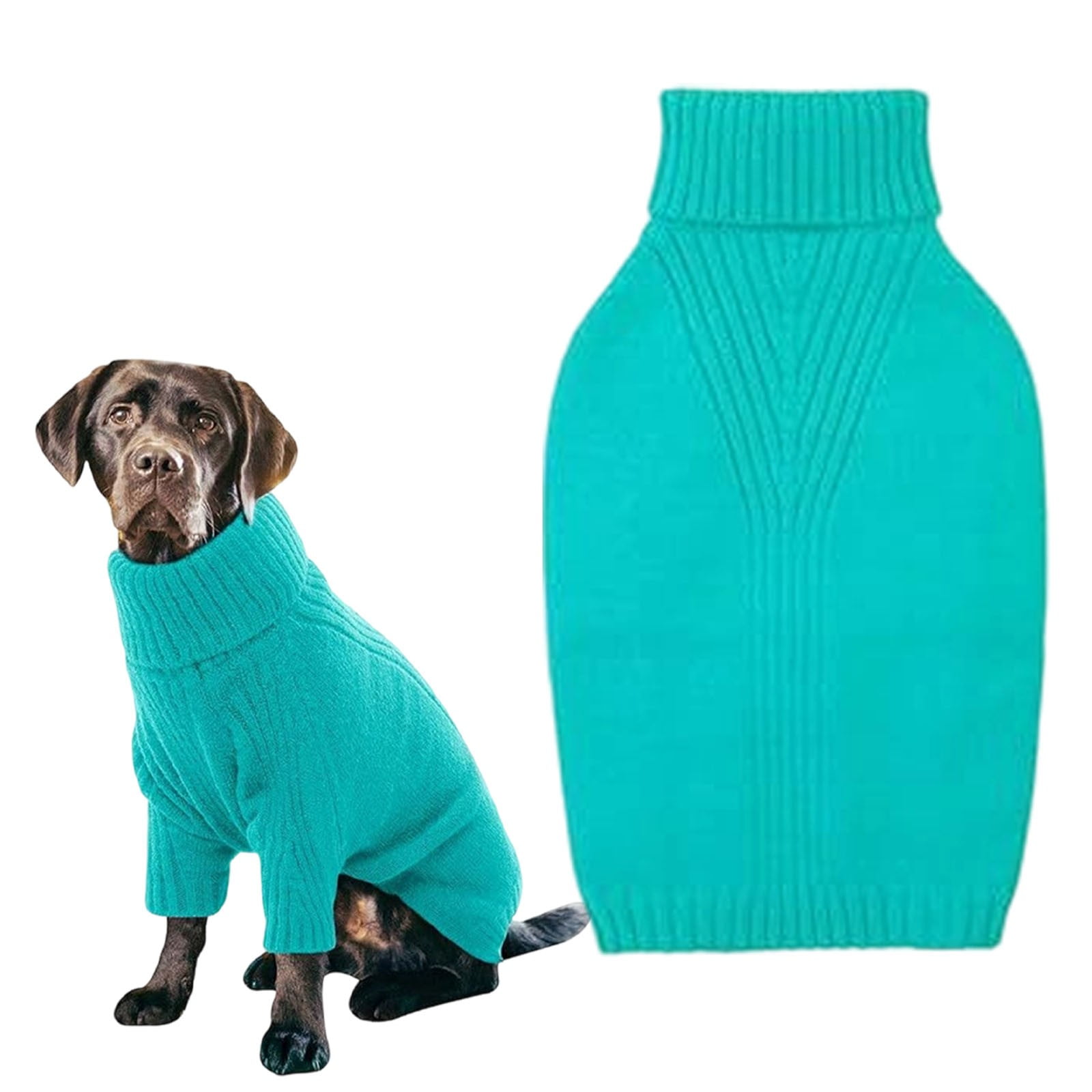Chenjy Thermal Knit Dog Sweater For Large Breeds Stretchy Pet