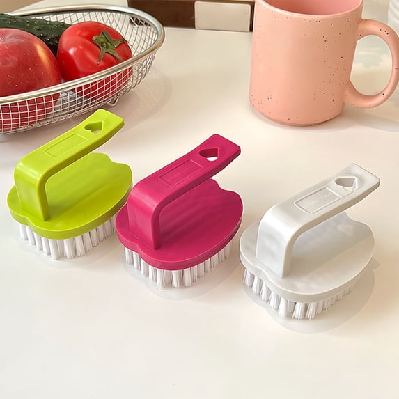 CHENjy Vegetable Brush Potato Scrubber Sturdy Bristle Ergonomic Grip ...