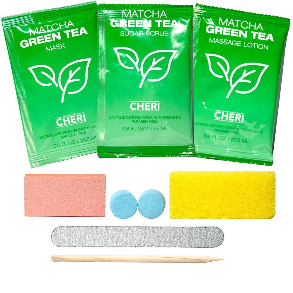 CHERI 8 IN 1 Pedicure Kit Matcha Green Tea - Walmart.com