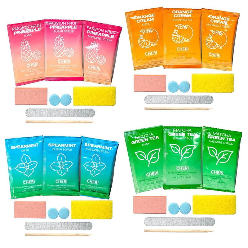 CHERI 8 IN 1 Pedicure Kit SET Mix of 4 Scents #1 - Walmart.com