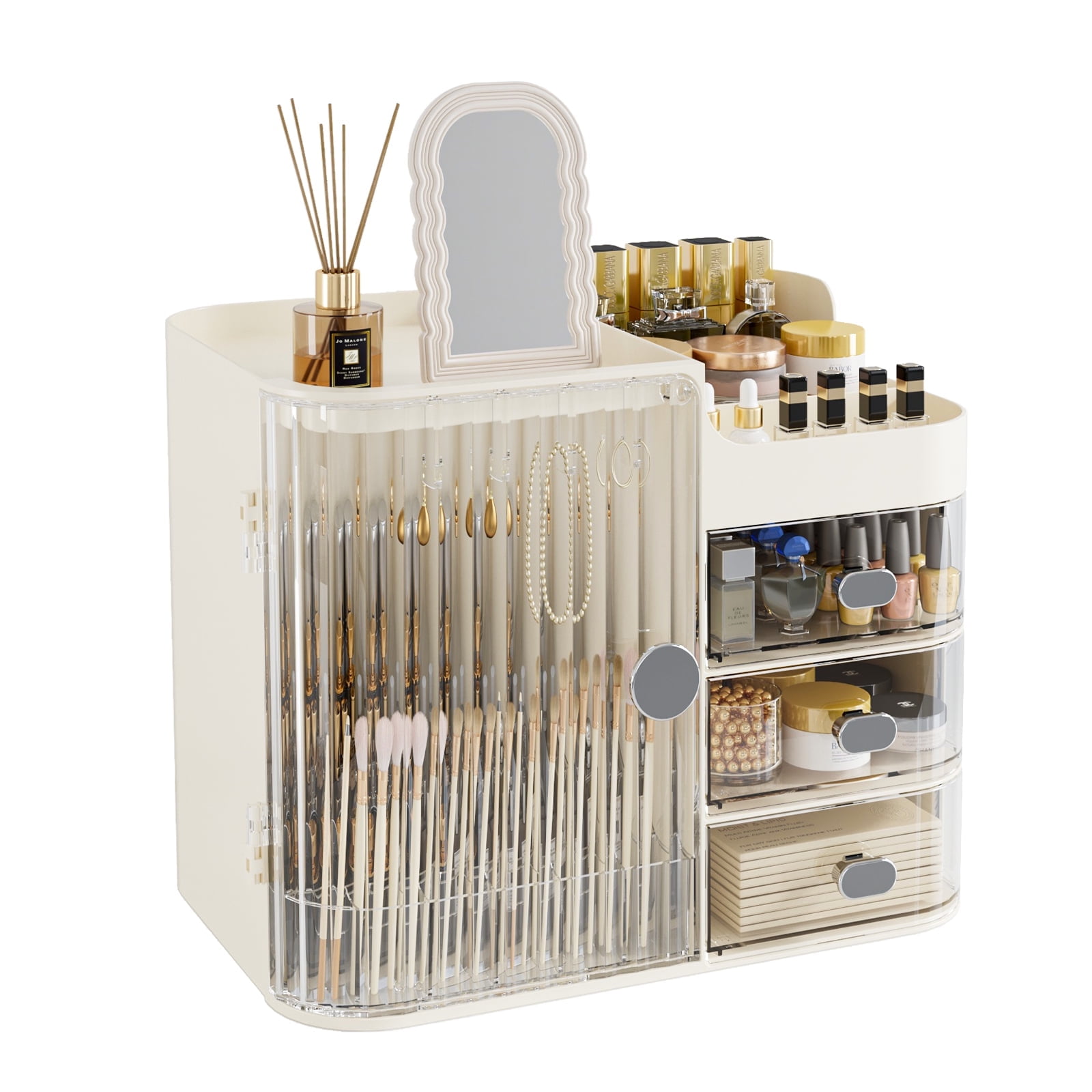CHERISHGARD Desktop Cosmetic Storage，Cosmetic Display Cabinets For ...