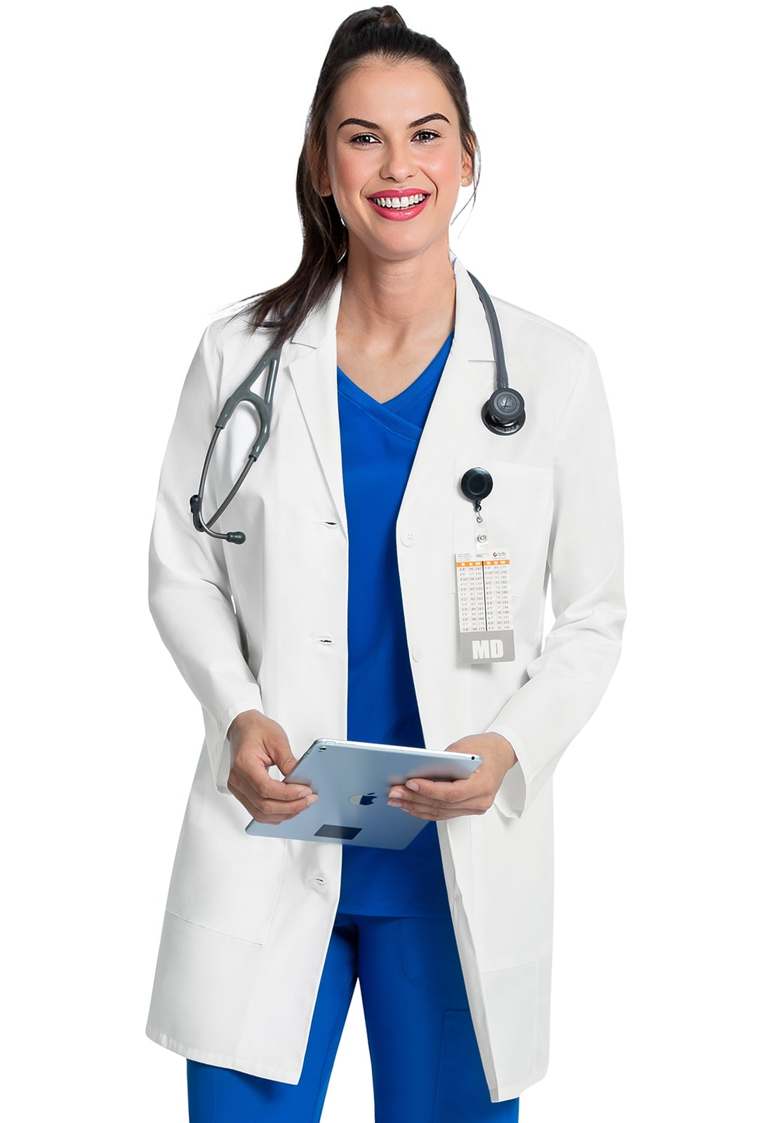 CHEROKEE Project Lab Women's 33" Lab Coat, CK452, XXS, White - Walmart.com