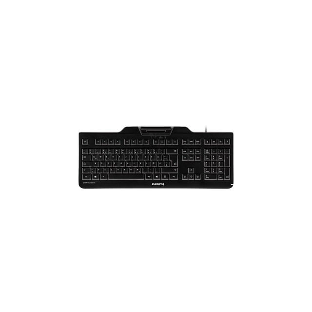 CHERRY KC 1000 SC JK-A0100EU-2 Black USB Wired Security Keyboard With ...