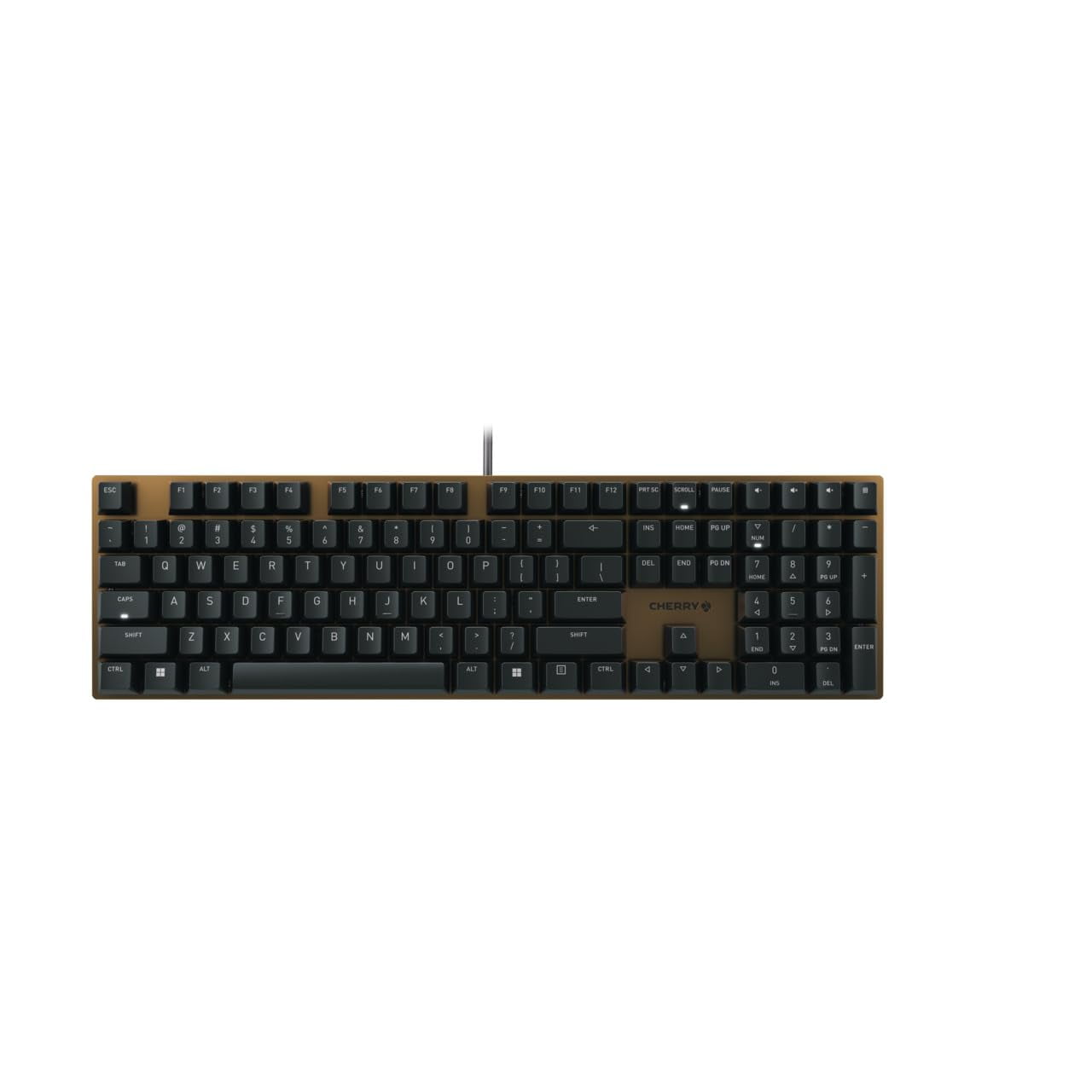 CHERRY KC 200 MX-Wired Keyboard - MX2A BROWN - Black/Bronze Housing ...