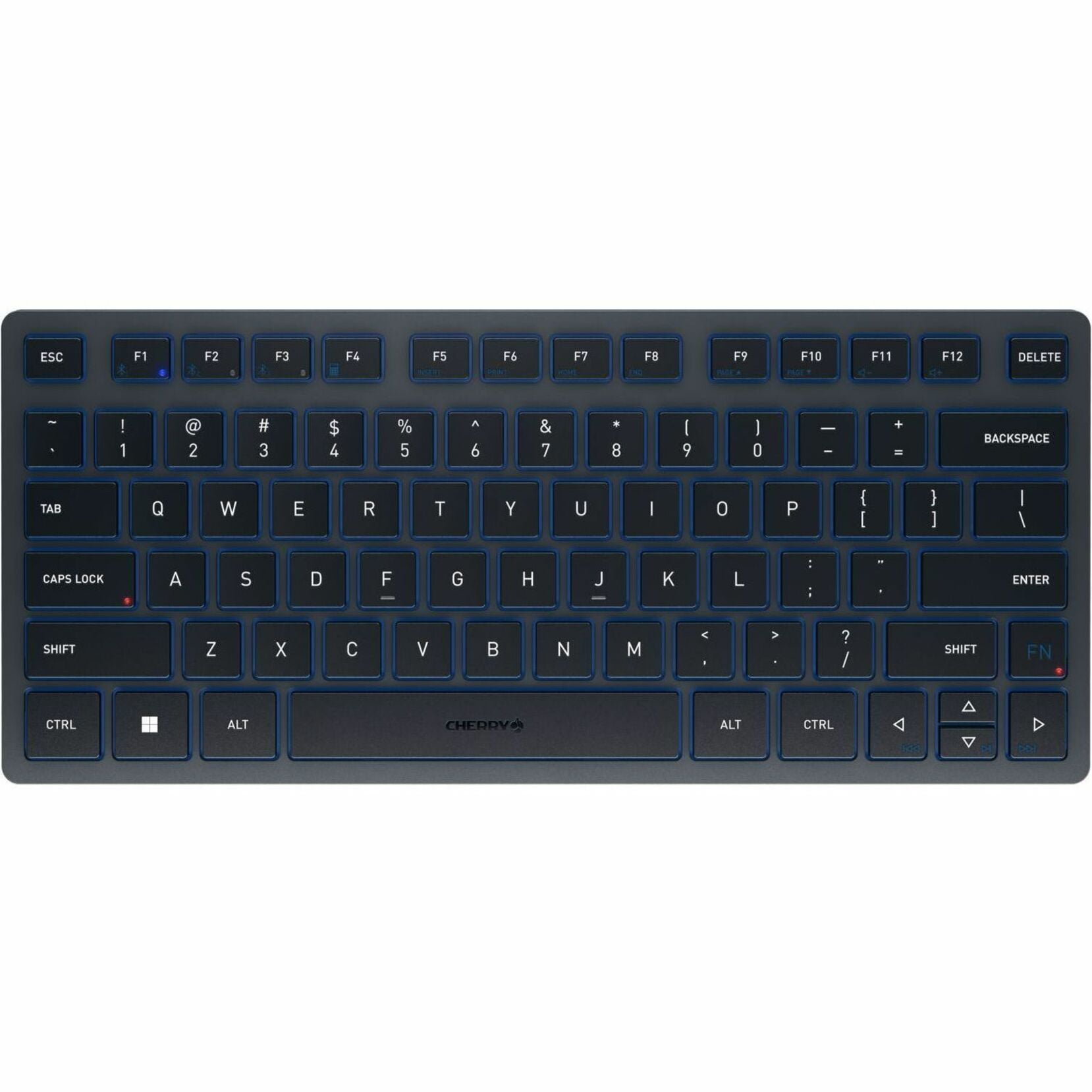 CHERRY KW 7100 Keyboard - Multi-Device, Compact, 3 Bluetooth Channels ...