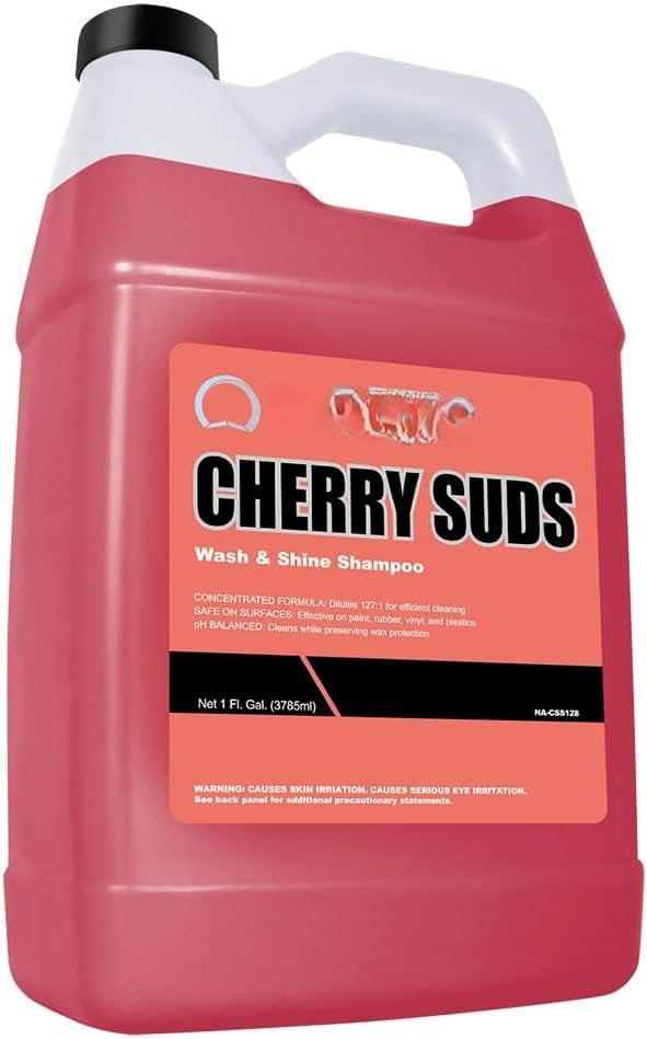 CHERRY SUDS Foaming Wash Shampoo 1 Gallon - Works with Cannon, , Bucket Washes, Soap for Washer ...