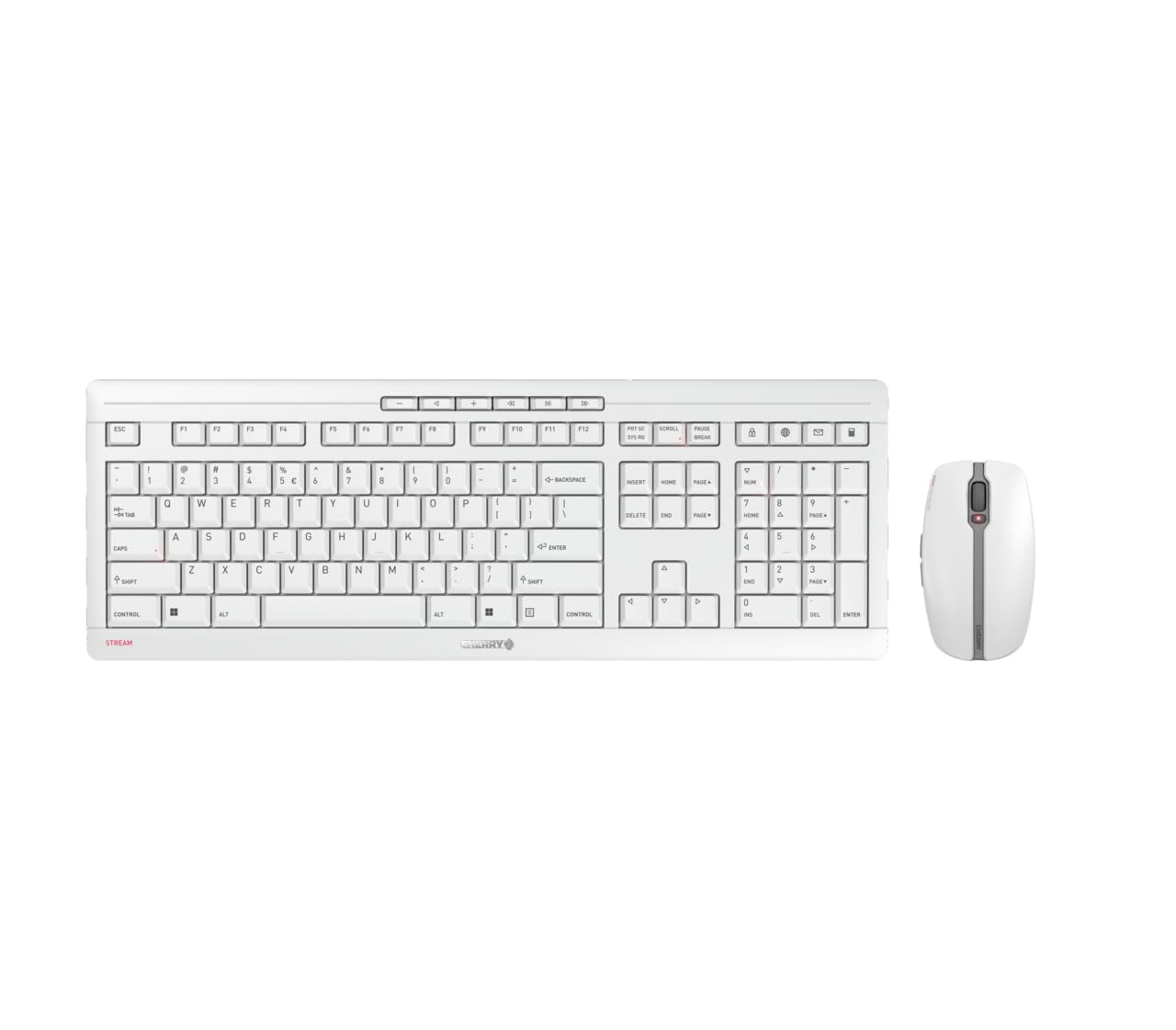 CHERRY Stream Desktop - Wireless Keyboard and Mouse Combo - US Layout ...