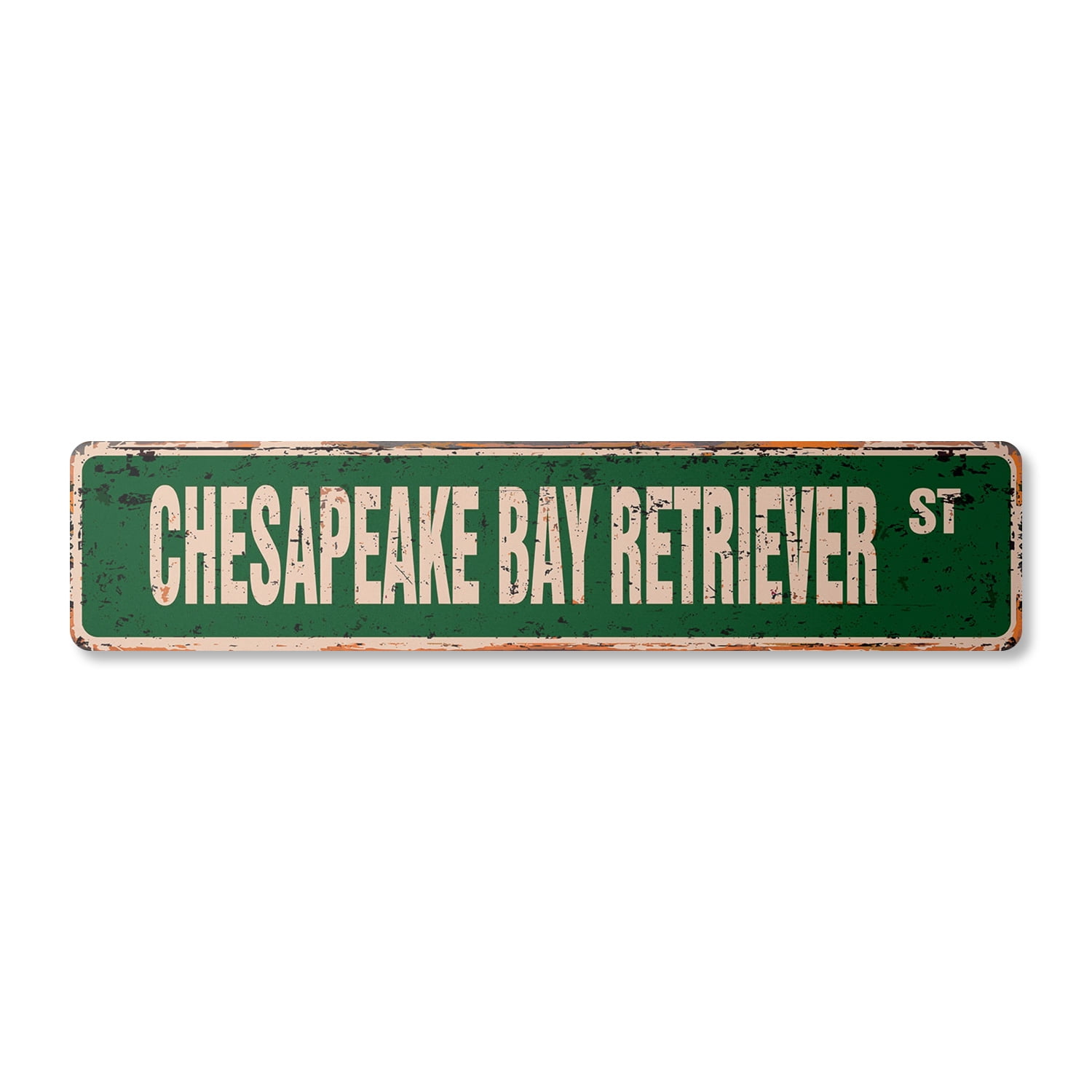 CHESAPEAKE BAY RETRIEVER Vintage Plastic Street Sign Name Room Sign ...