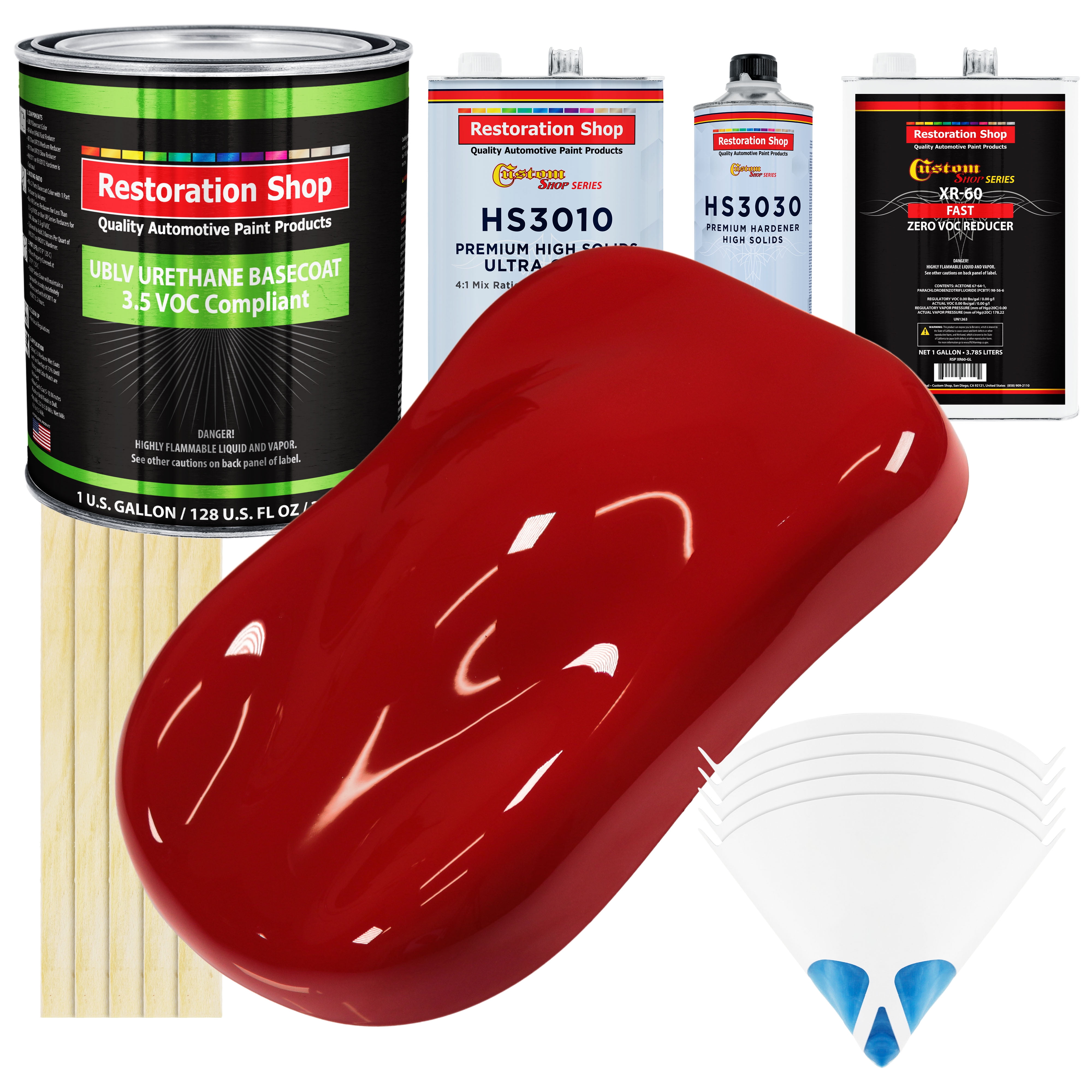 CHEVELLE REGAL RED Low Voc Urethane Basecoat/Premium Clearcoat Car Auto ...