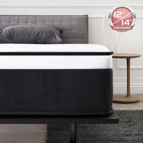 "Big Fig Twin XL 13"" Hybrid Mattress with Thermogel Cooling, Enhanced ...