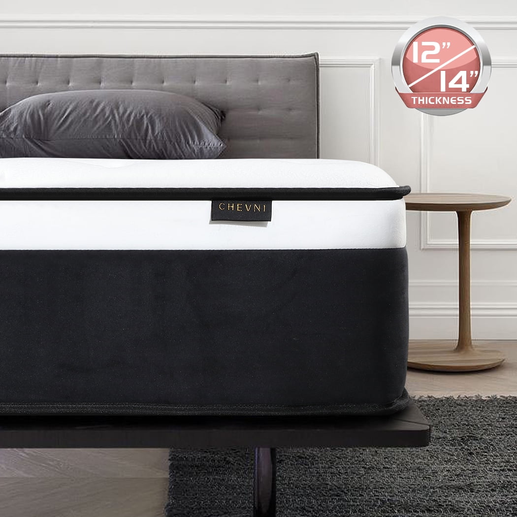"CHEVNI Full Size 14"" Gel Memory Foam Hybrid Mattress with Cooling ...