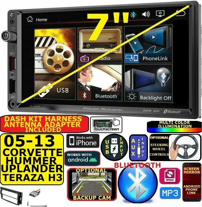 CHEVY CORVETTE HUMMER H3 BLUETOOTH USB AUX AM/FM CAR RADIO STEREO ...