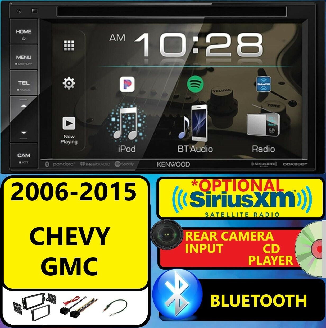 CHEVY-GMC GPS NAVIGATION Cd/Dvd Bluetooth USB EQ Car Radio Stereo Opt ...