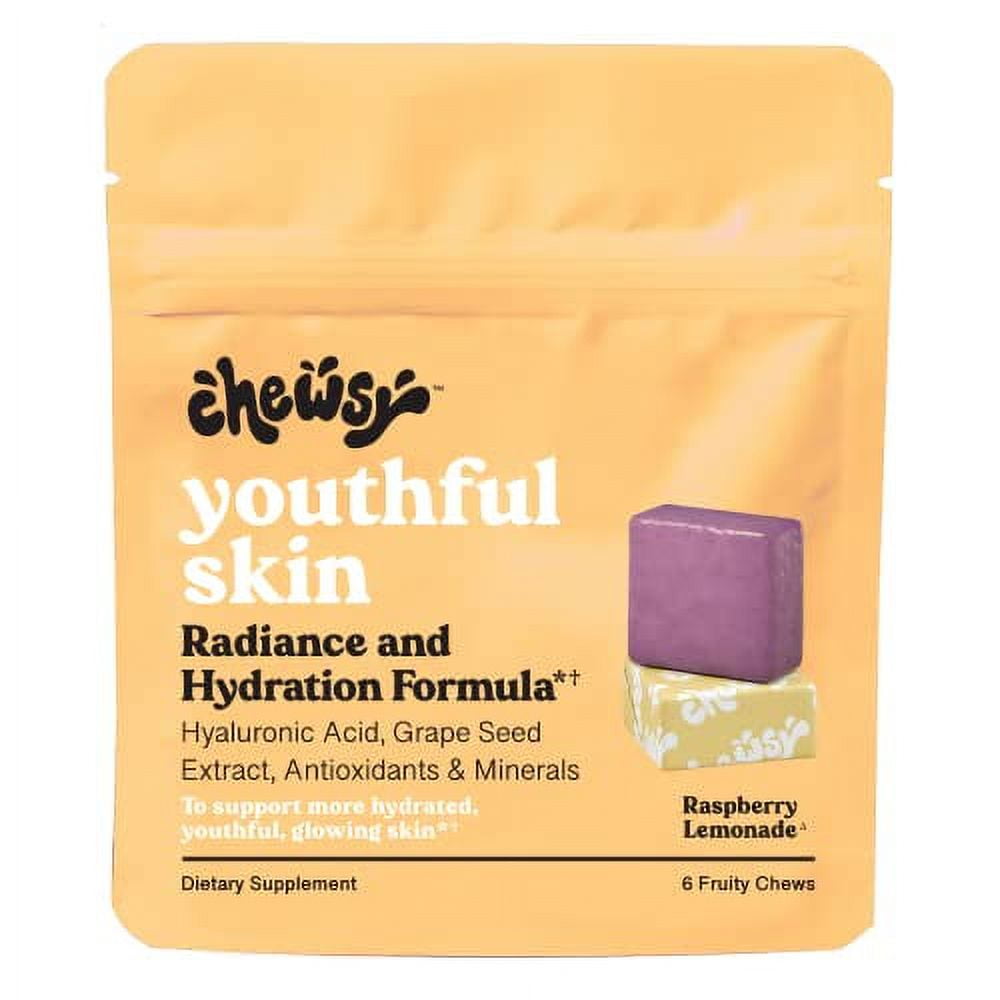 CHEWSY Youthful Skin, Fruity Chews Vitamins, Radiance & Hydration ...