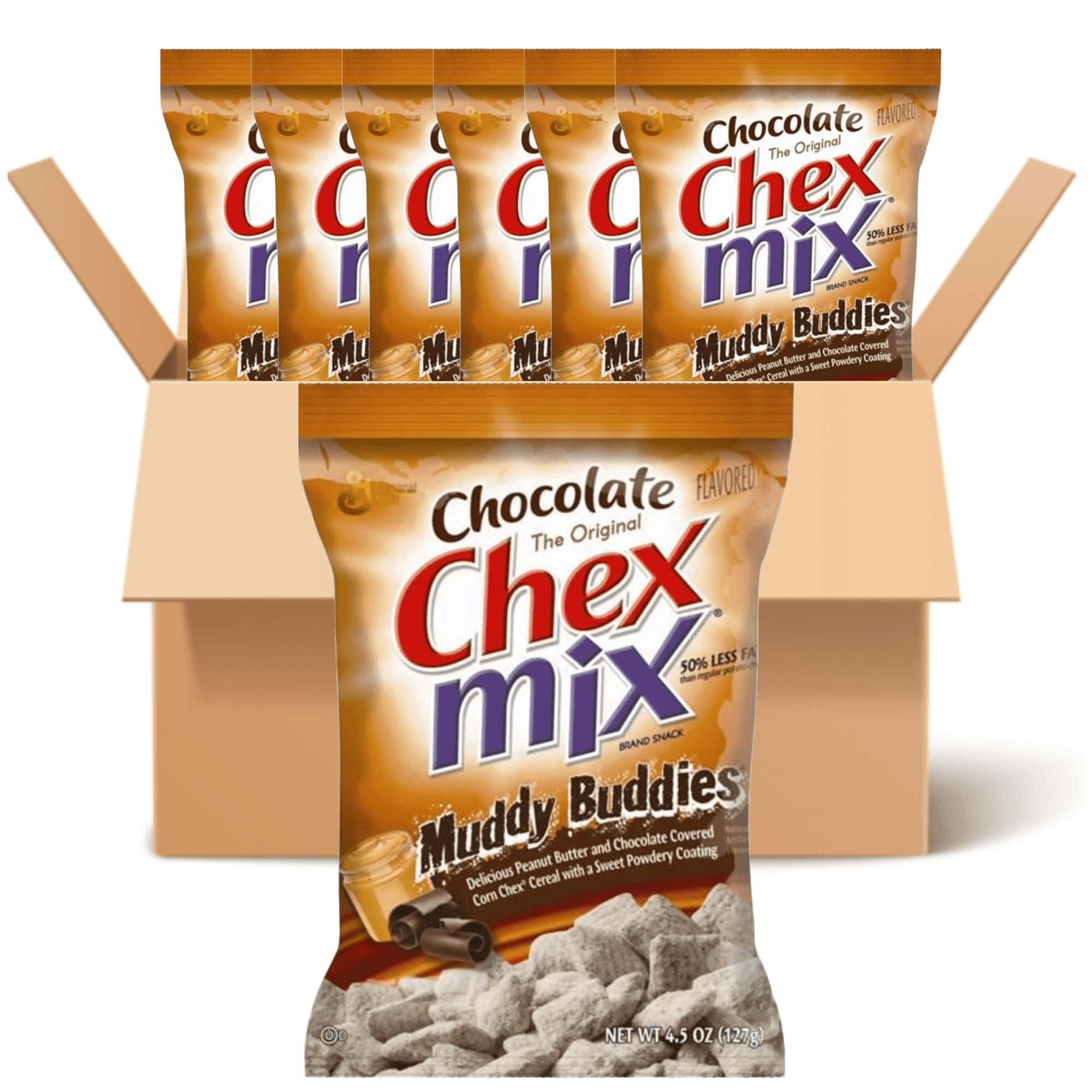 CHEX MIX PEANUT BUTTER AND CHOCOLATE On The Go Snack Mix, 4.25 Oz.(BOX ...