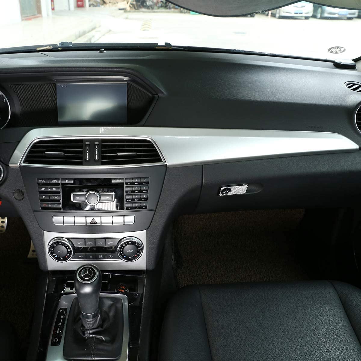 CHEYA ABS Pine Wood Grain Carbon Fiber Car Center Console Dashboard ...