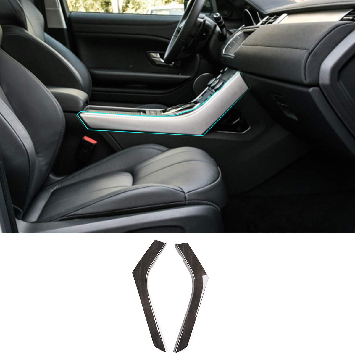 CHEYA Car ABS Interior Center Console Side Decoration Strips Panel Trim ...