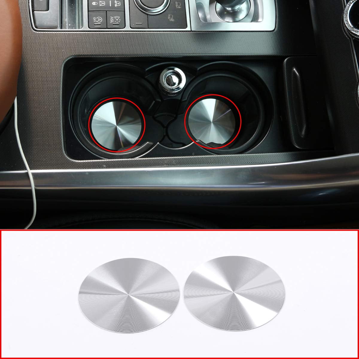 CHEYA Stainless Steel Car CM31 Cup Holder Mat Cover Trim for Landrover ...