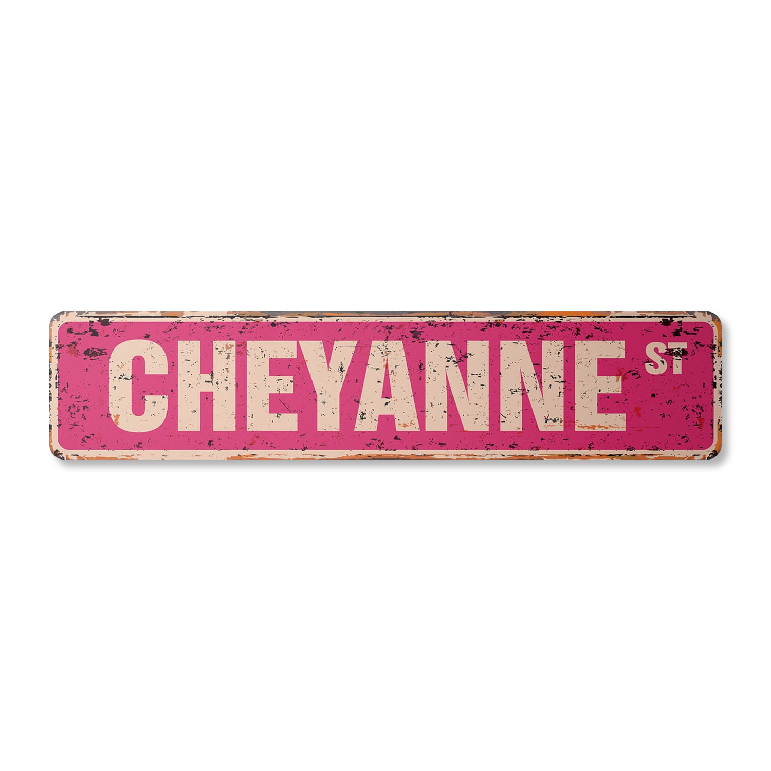 CHEYANNE Vintage Plastic Street Sign Childrens Name Room Sign | Indoor ...