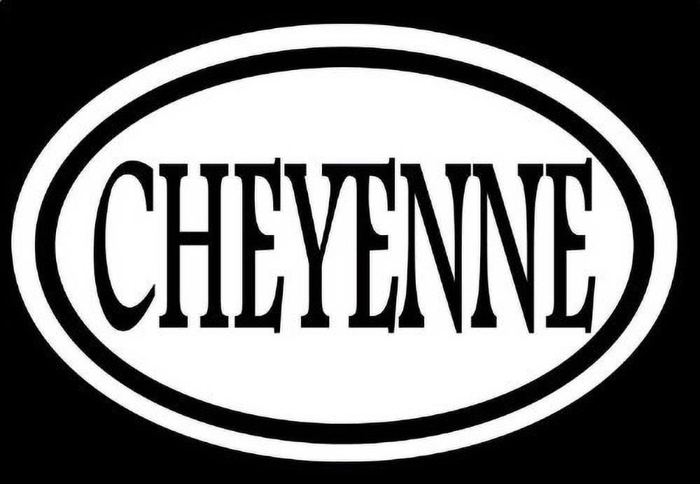 CHEYENNE 6" STICKER DECAL OVAL WYOMING WESTERN COWBOY BOOTS RANCH LOVE ...