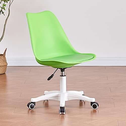 CHFBC Clear Desk Chair Armless Acrylic Office Chair with Wheels ...