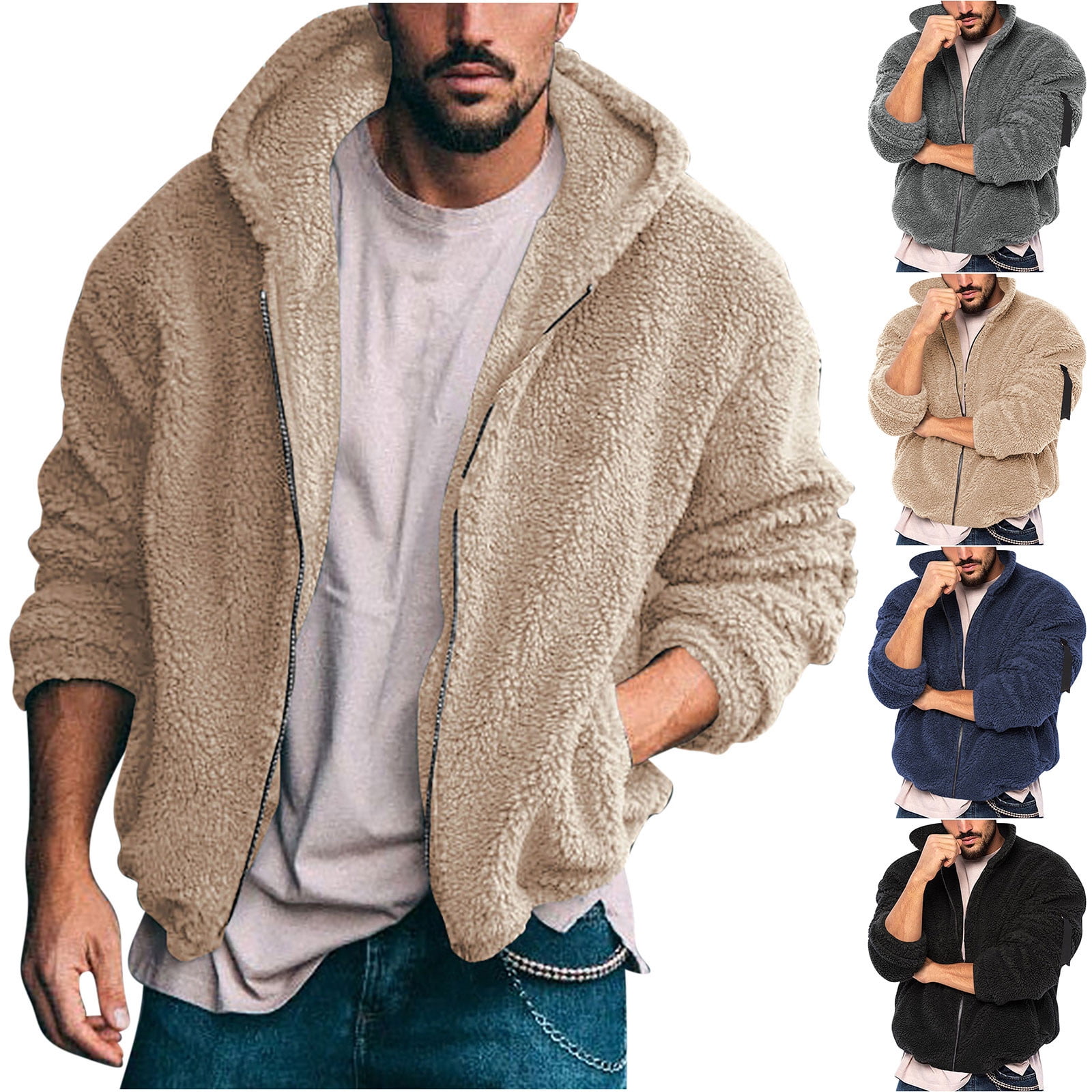 CHGBMOK Autumn and Winter 2025 Men Coat Plus Size New Pullover Sweater ...