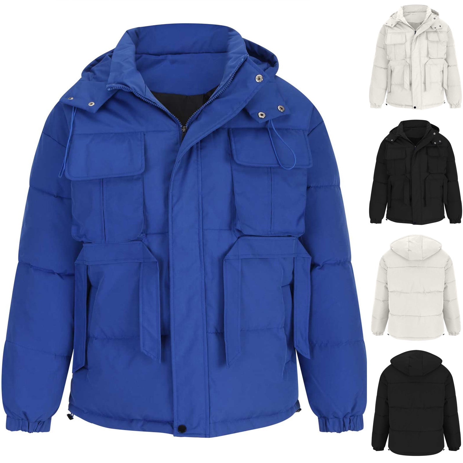 CHGBMOK Clearance Shirt Jackets Trench Coats Men's Workwear Padded ...