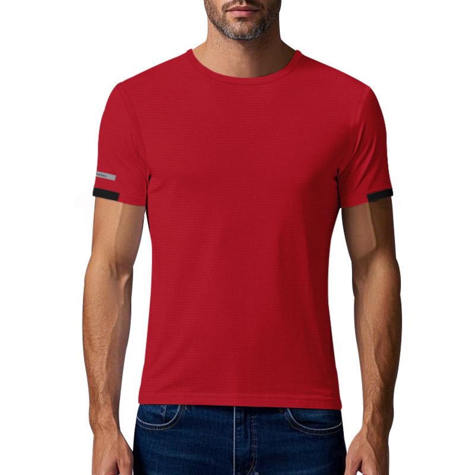 CHGBMOK Mens Dri Fit Shirts Short Sleeve Althetic Works Tshirt Crew Neck Gym Teeshirts - Walmart.com