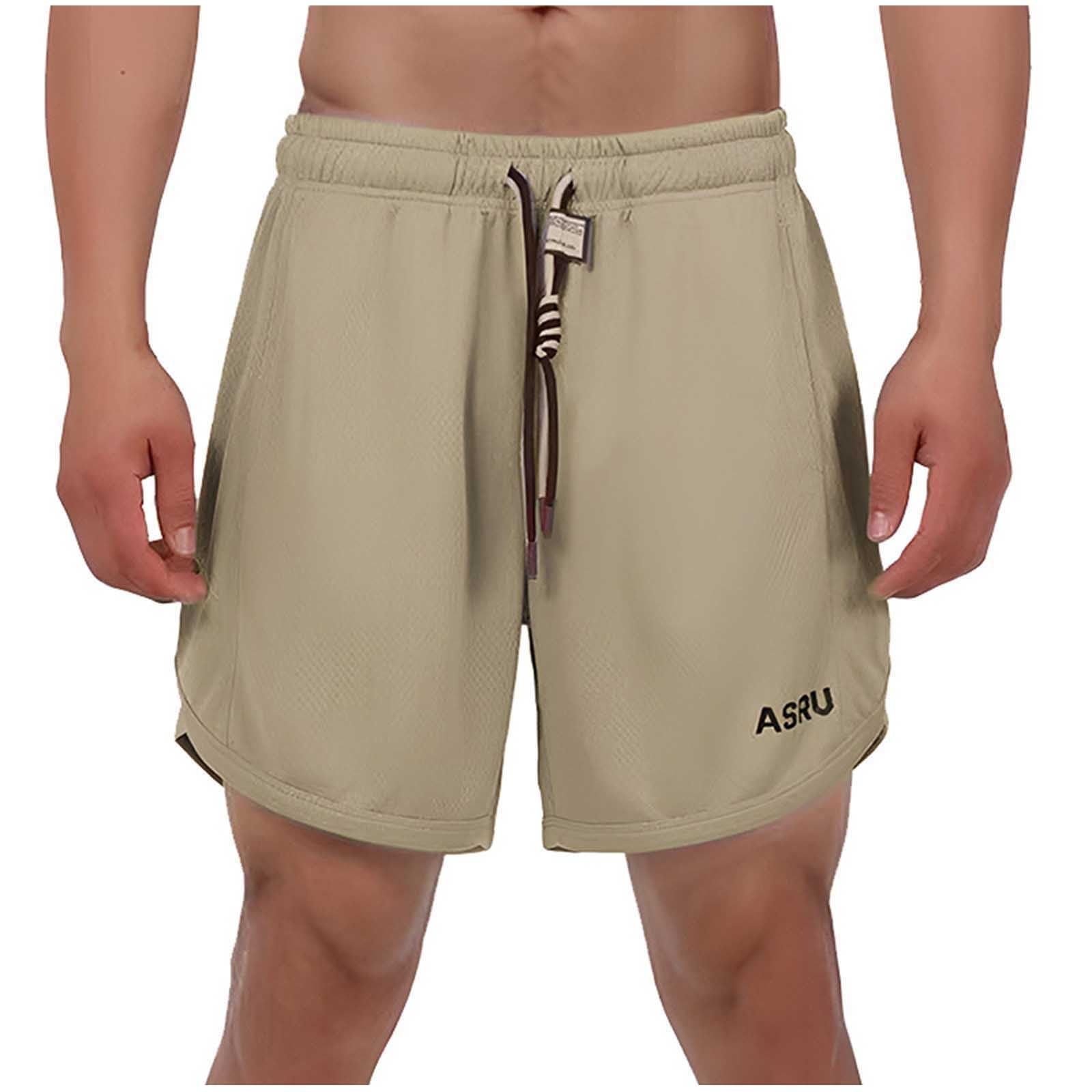 CHGBMOK Mens Athletic Shorts Printing Casual Sports Speed-Dry Running ...