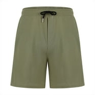 ProGo USA Men's Fleece Workout Shorts - Elastic Waist, Side Pockets ...