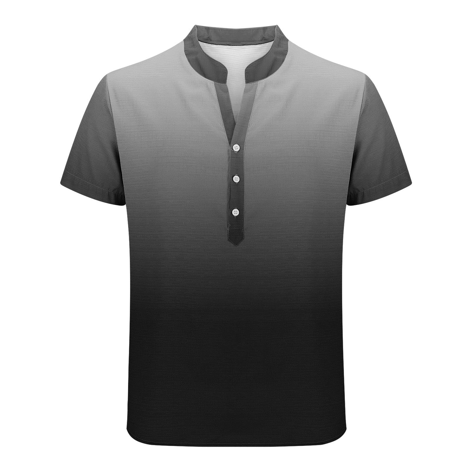 CHGBMOK Mens Sweatshirt Casual Fashion Gradation Printing Pullover ...