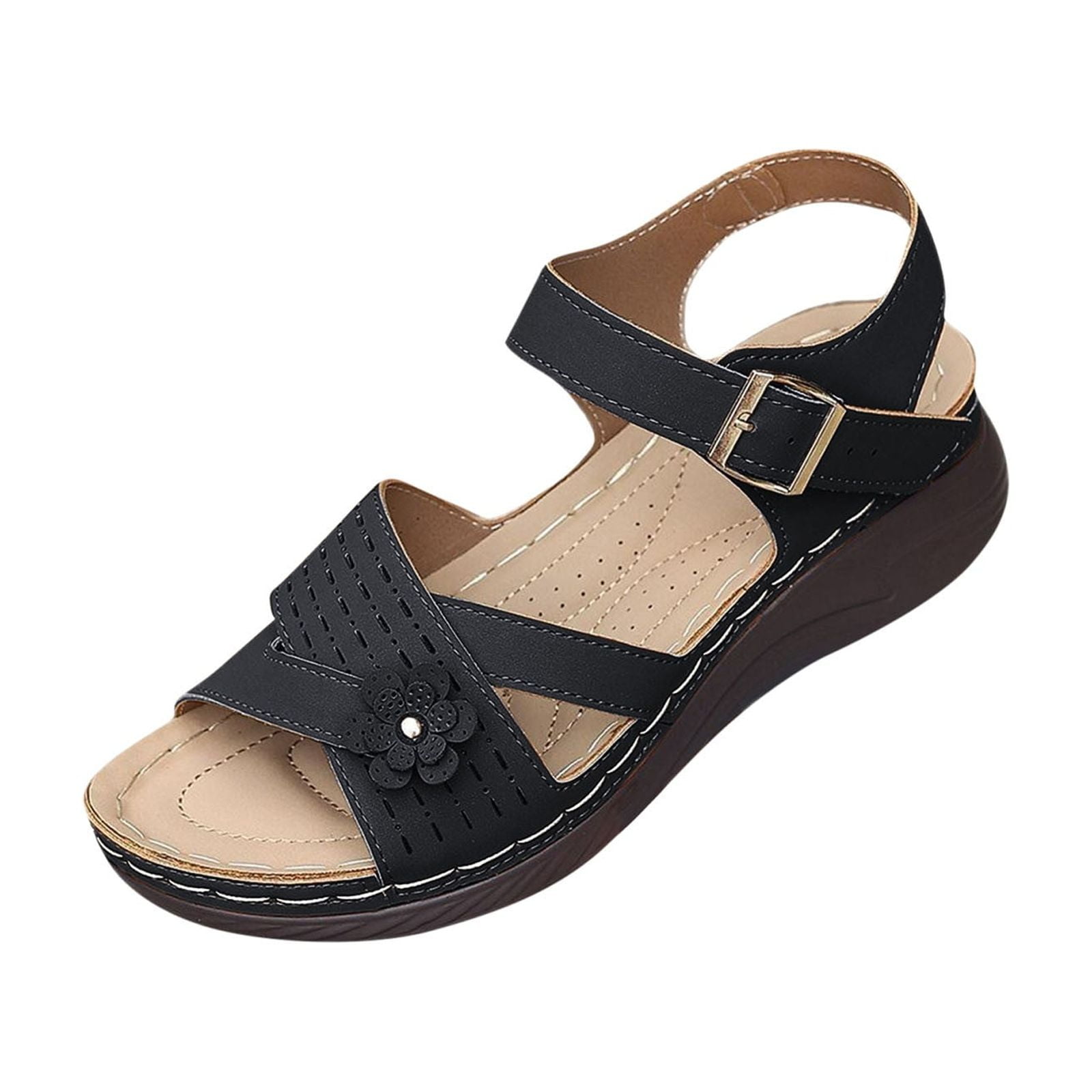 CHGBMOK Sandals Women Fashion Casual Summer New Style Fish Mouth ...