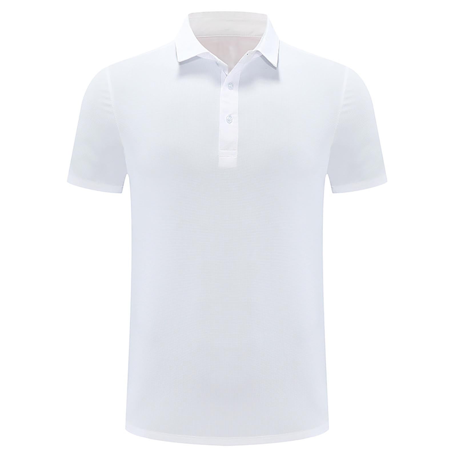 CHGBMOK Shirts for Men Fashion Casual Sport Sweat Absorption Solid ...