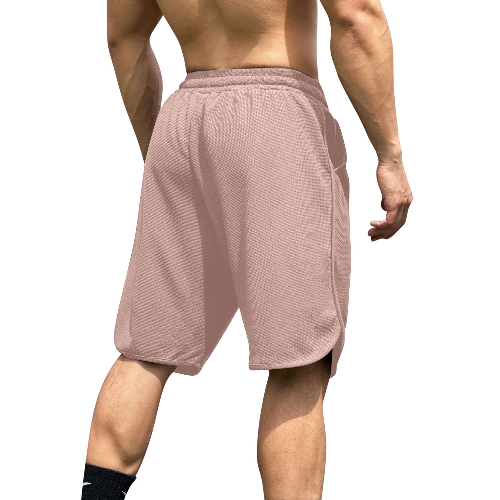 CHGBMOK Shorts Men Solid Color Nylon Shorts Outdoor Sports Versatile ...
