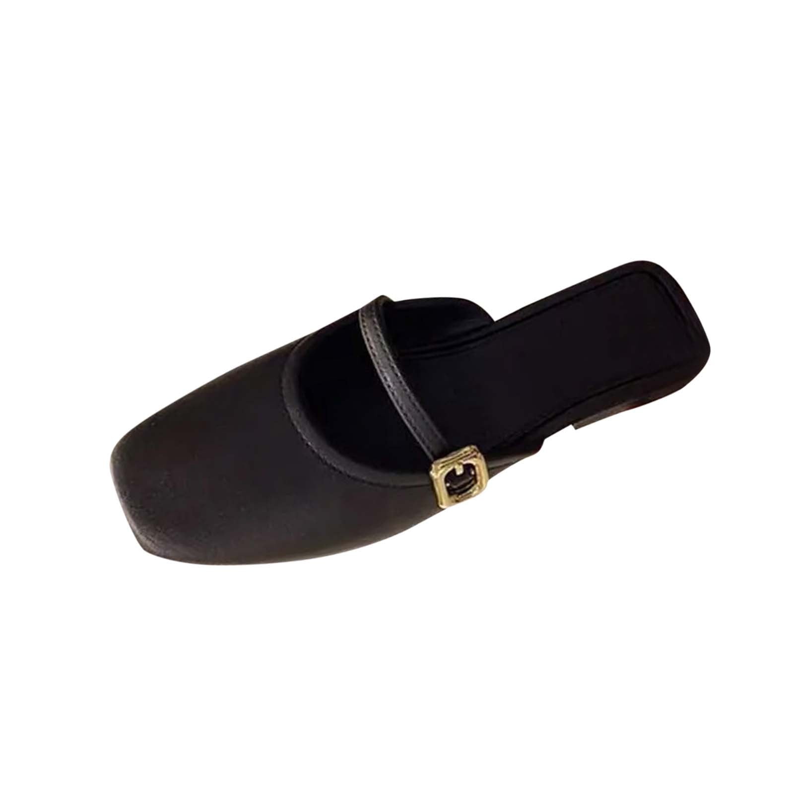 CHGBMOK Women Sandals Mules for Women Shoes Slip on Flats Backless ...