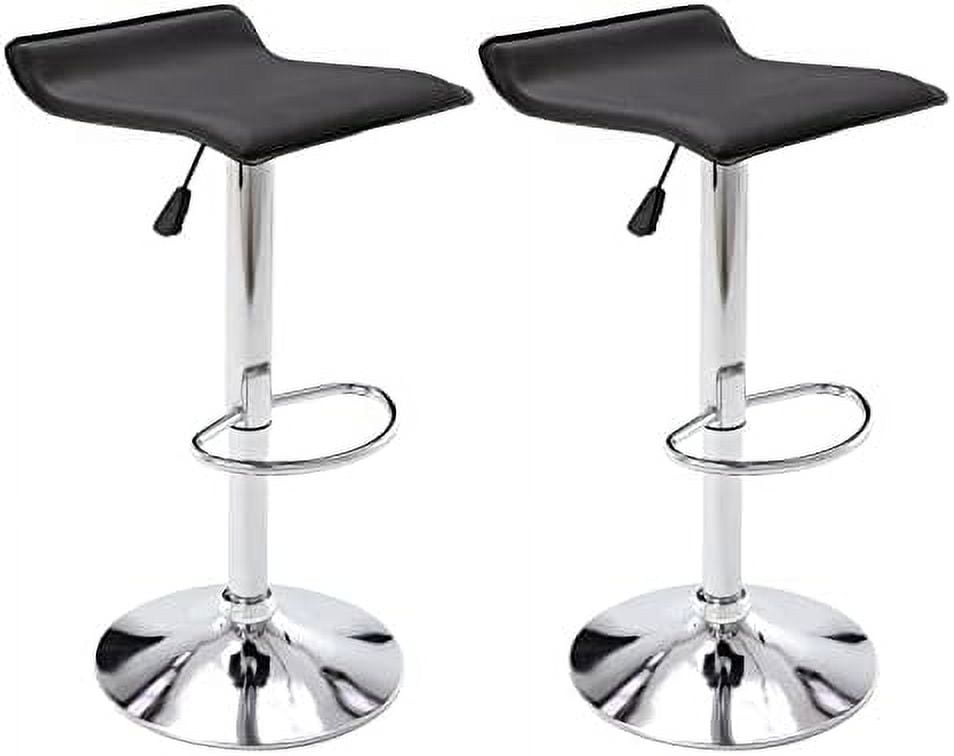 CHGBNK Vogue Direct Adjustable Stools Modern Swivel PU Leather Airlift ...