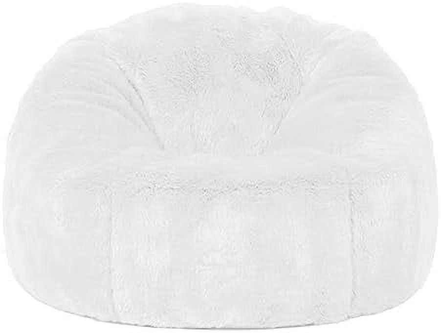 CHGBV Bean Bag Chairs for Adults ( Filler) 2.3-5ft Fluffy Fur Pouf Sofa ...