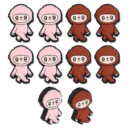 CHGCRAFT 10Pcs 2Colors Cartoon Silicone Pen DIY Silicone Loose Spacer ...