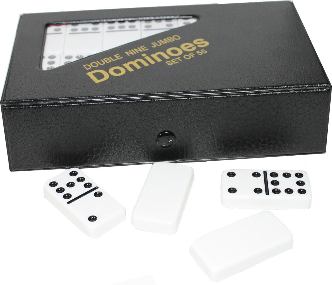 CHH Double Nine Domino Set with 55 Tiles, White - Walmart.com