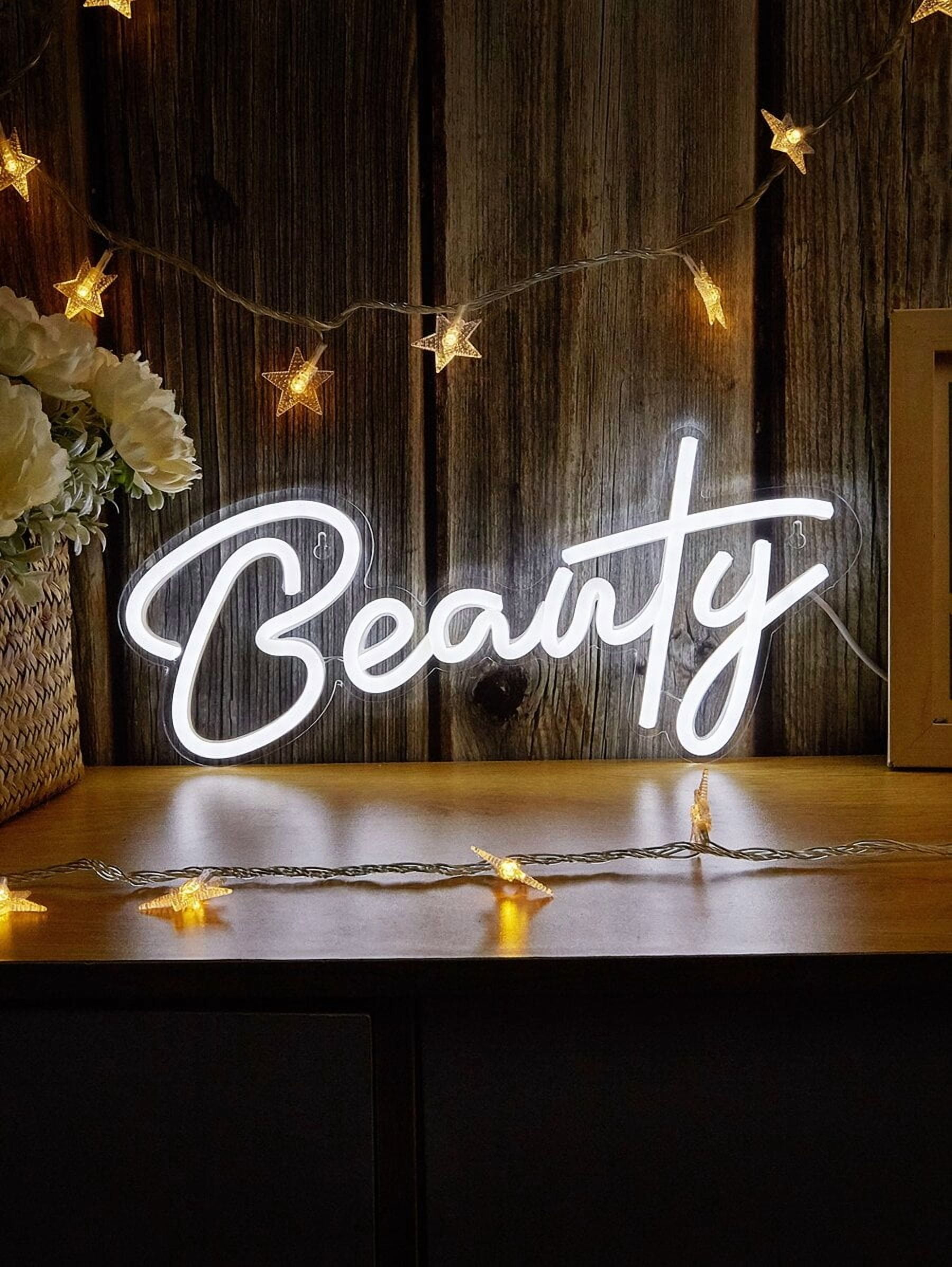 CHI-BUY 1pc Beauty Led Neon Sign Usb Powered Wall Neon Signs For ...