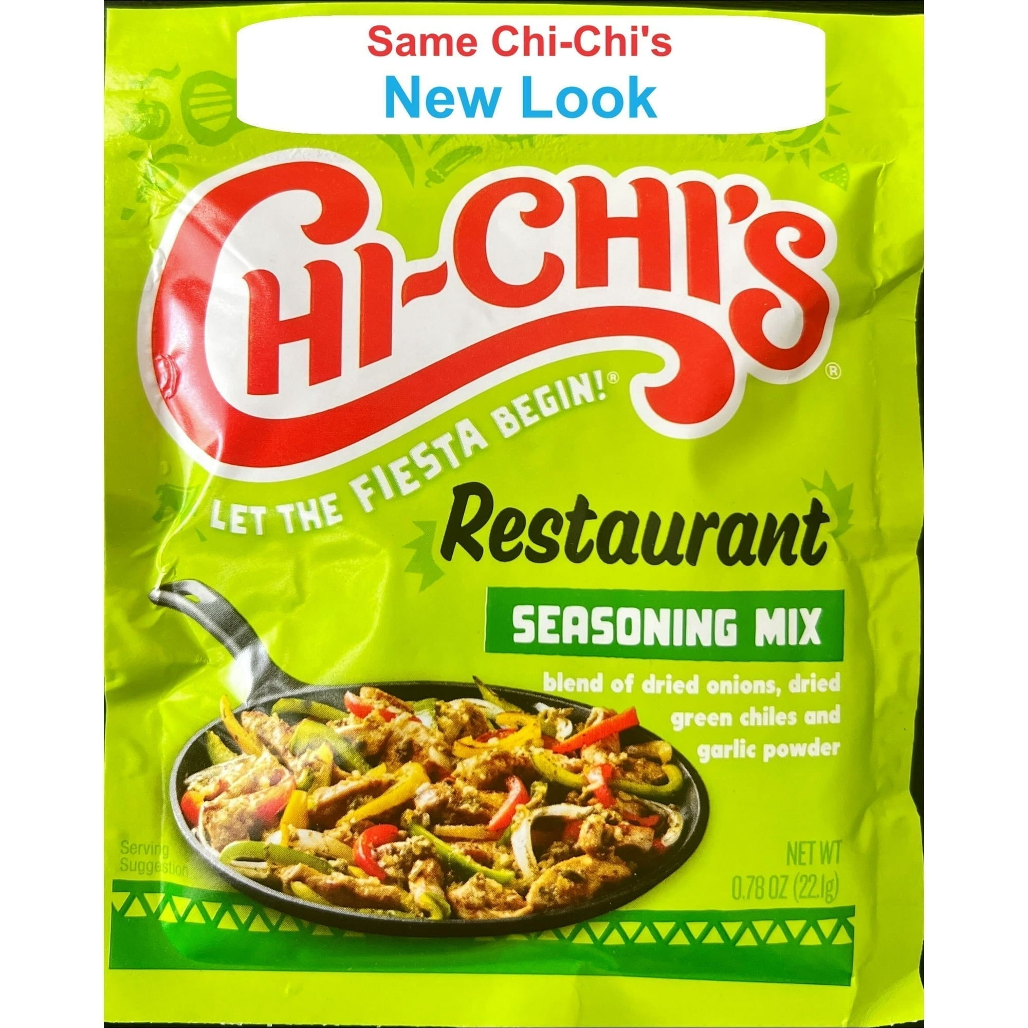 CHI-CHI'S Restaurante Seasonings Mix, 0.78 Oz Plastic Pouch Packing May ...