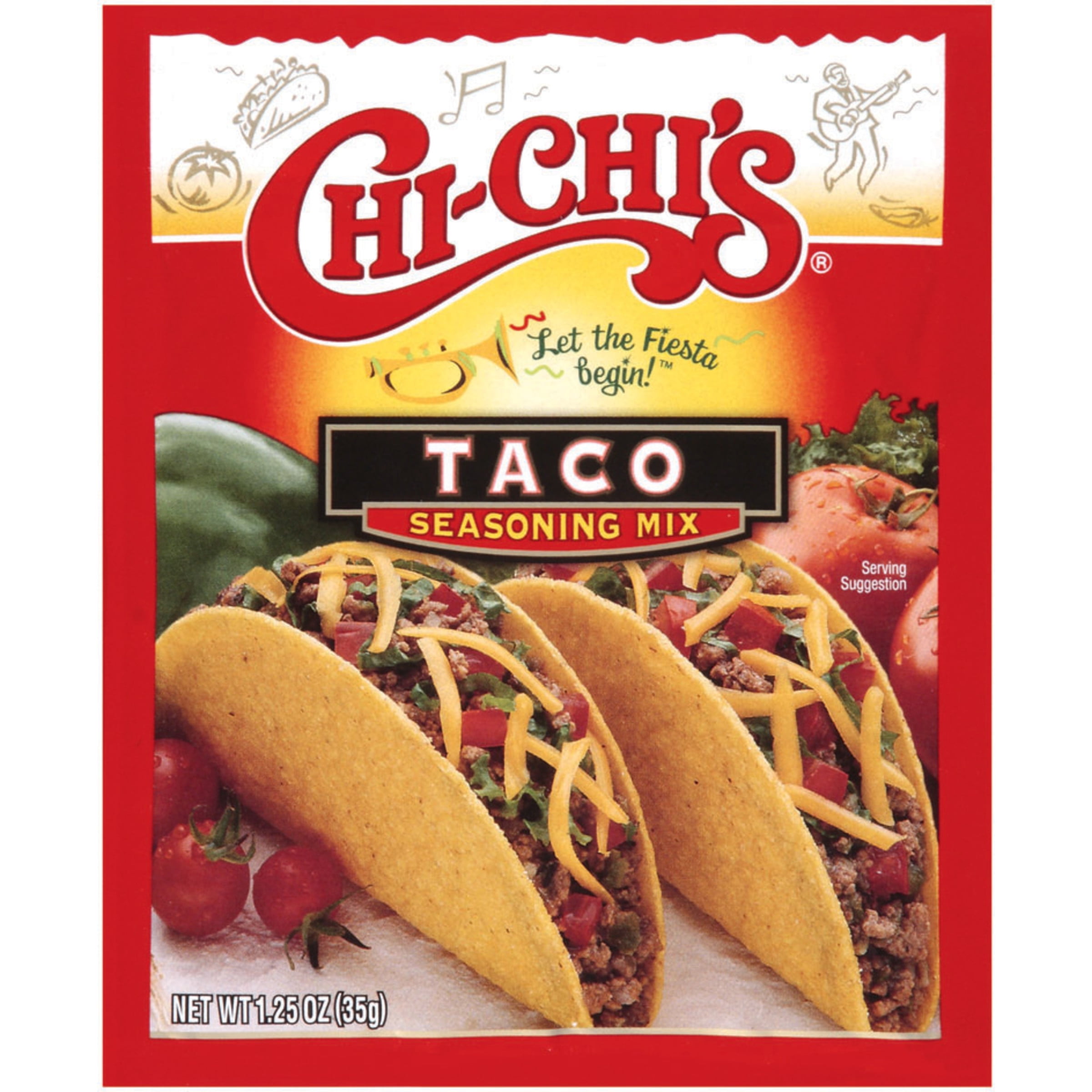 CHI-CHI'S Taco Seasonings Mix, 1.25 oz - Walmart.com