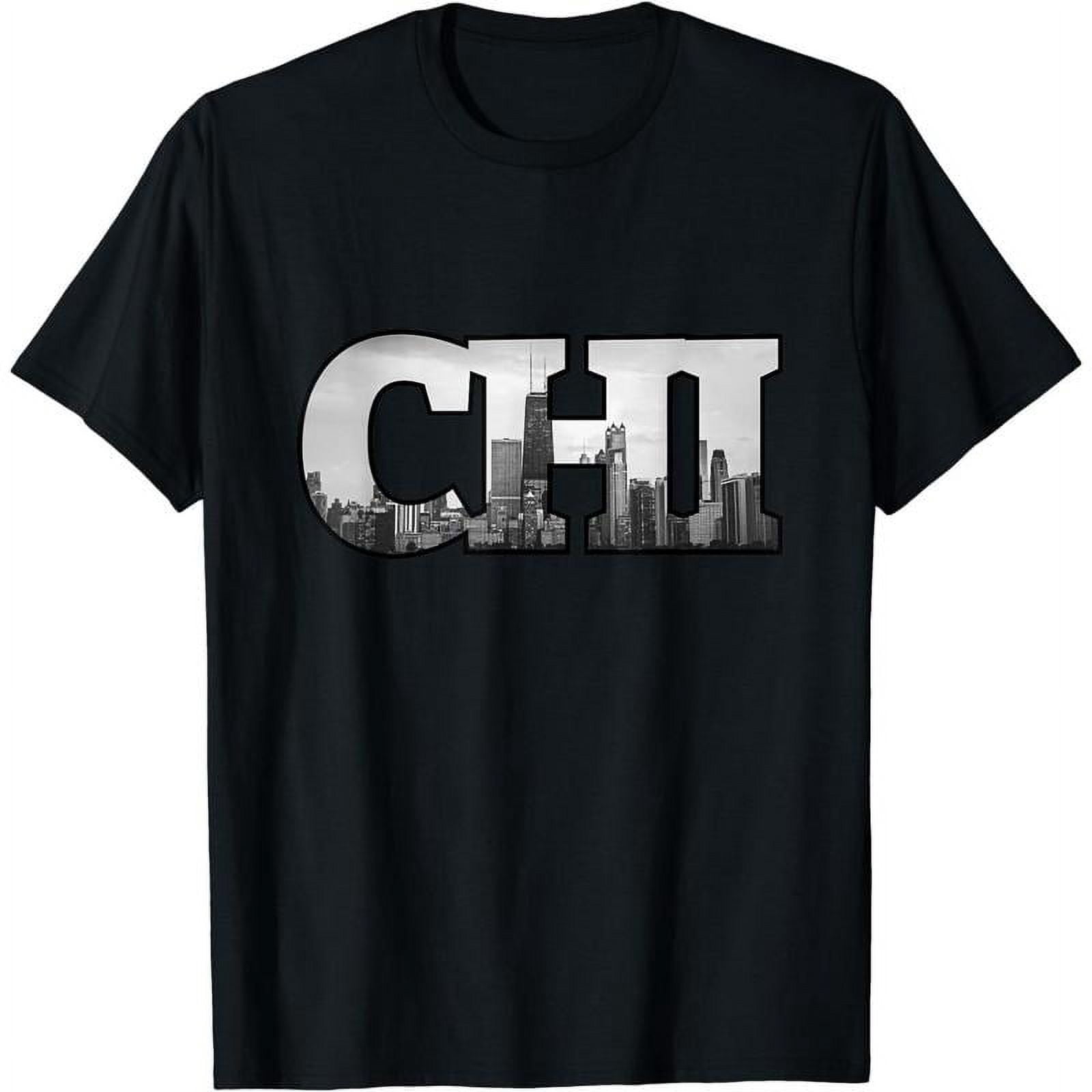 CHI City Skyline of Downtown . Illinois T Unisex Comfort Tee T Shirt ...