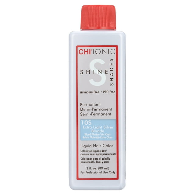CHI Ionic Shine Shades Liquid Hair Color - 10S Extra Light Silver ...