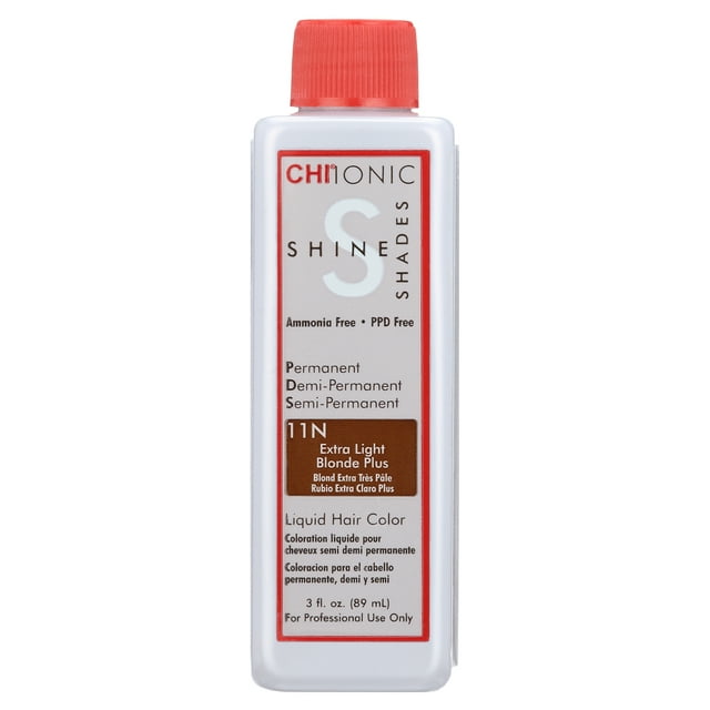 CHI Ionic Shine Shades Liquid Hair Color - 11N Extra Light Blonde Plus ...